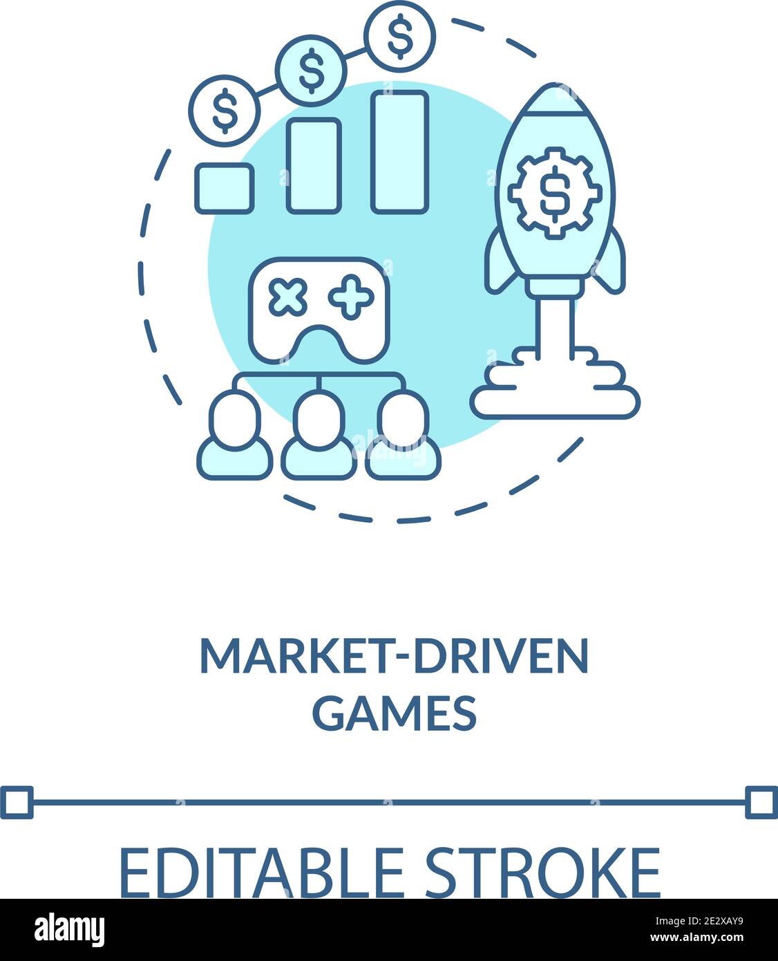 Market driven games concept icon Stock Vector Image & Art - Alamy