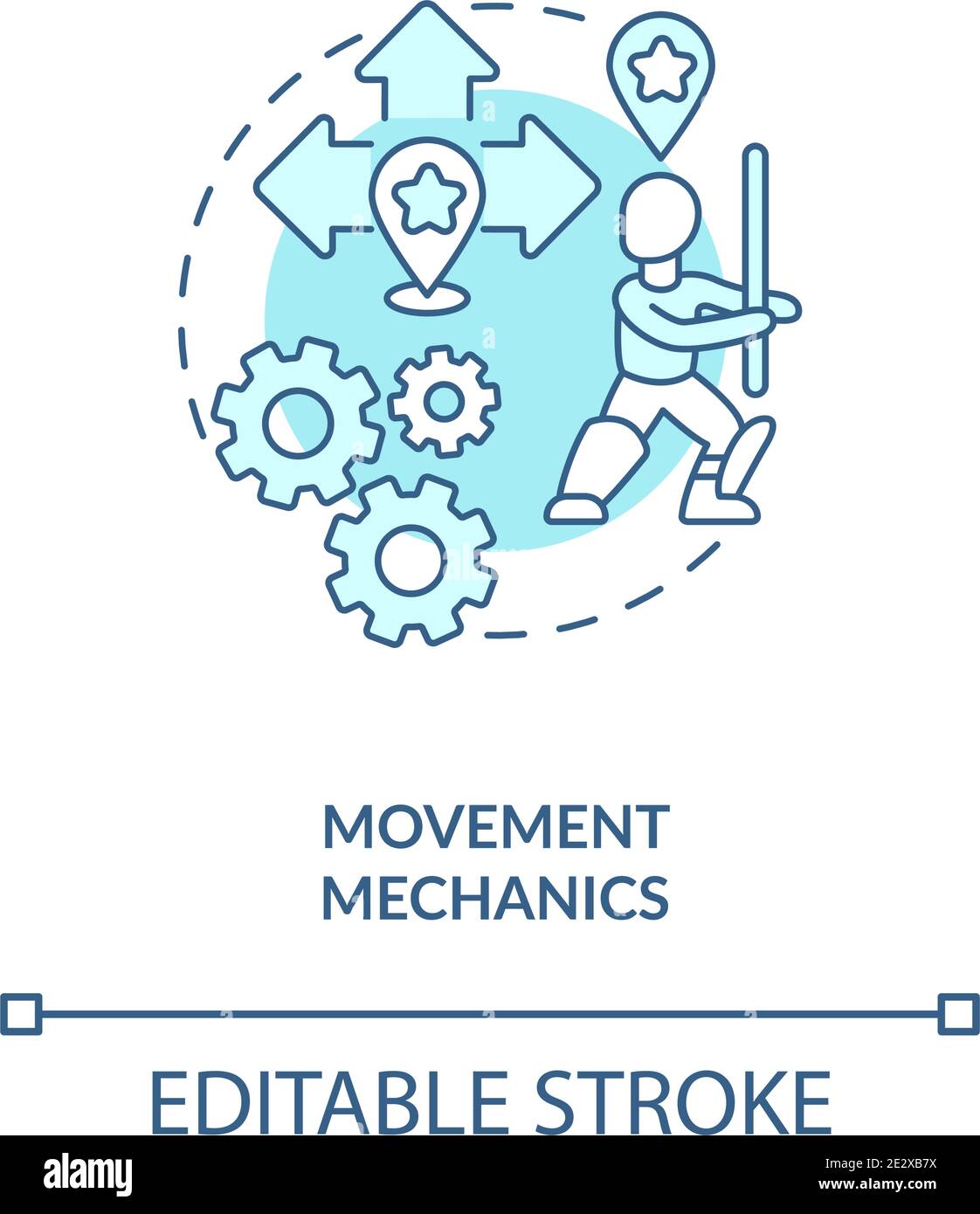 Movement mechanics concept icon Stock Vector Image & Art - Alamy