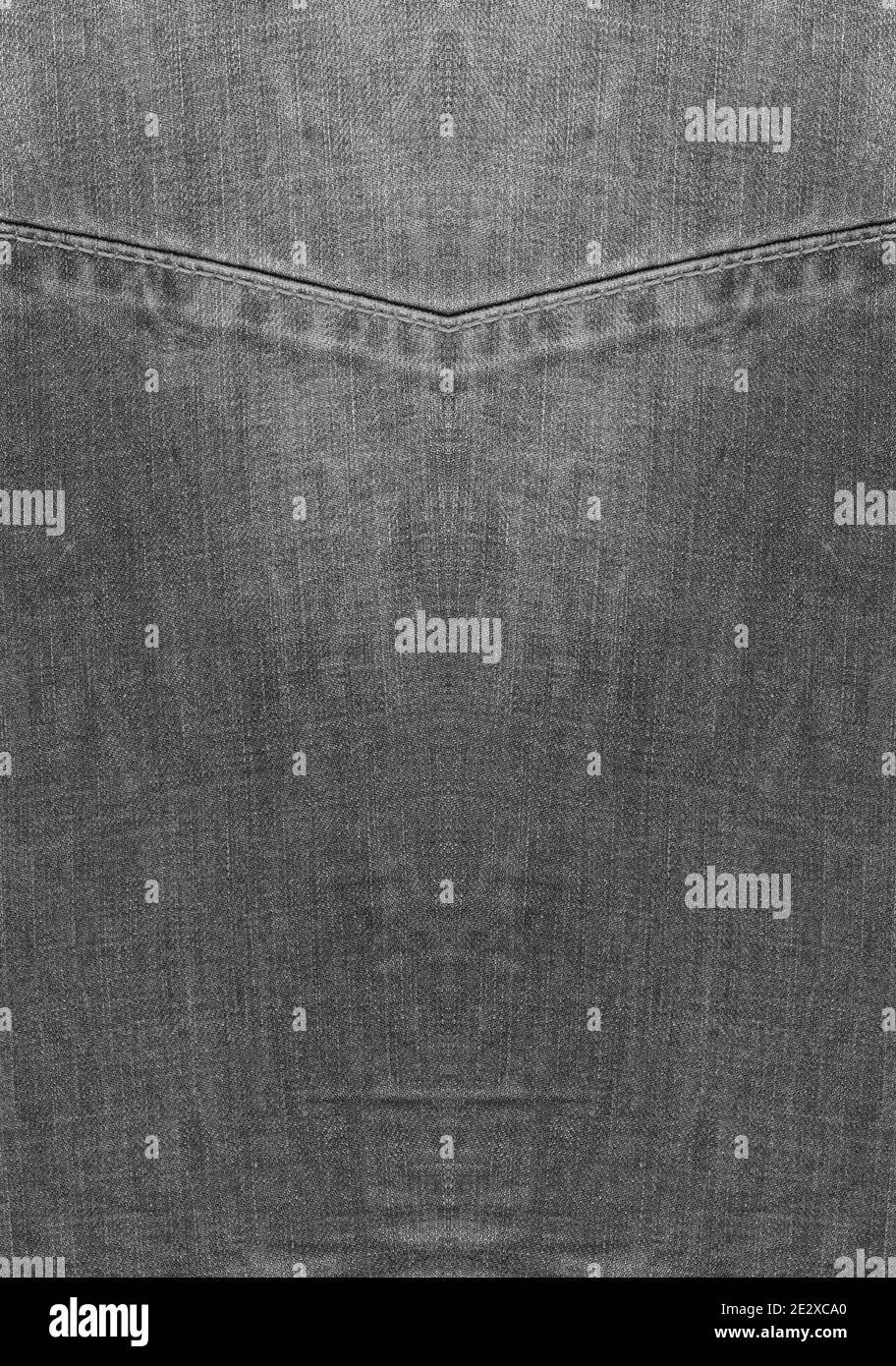 Denim fabric texture seams Black and White Stock Photos & Images - Alamy