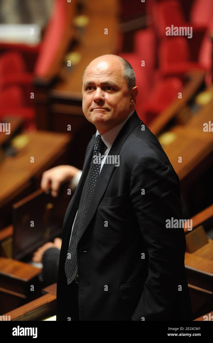 French Socialist MP Bruno Le Roux attends a work session at the ...
