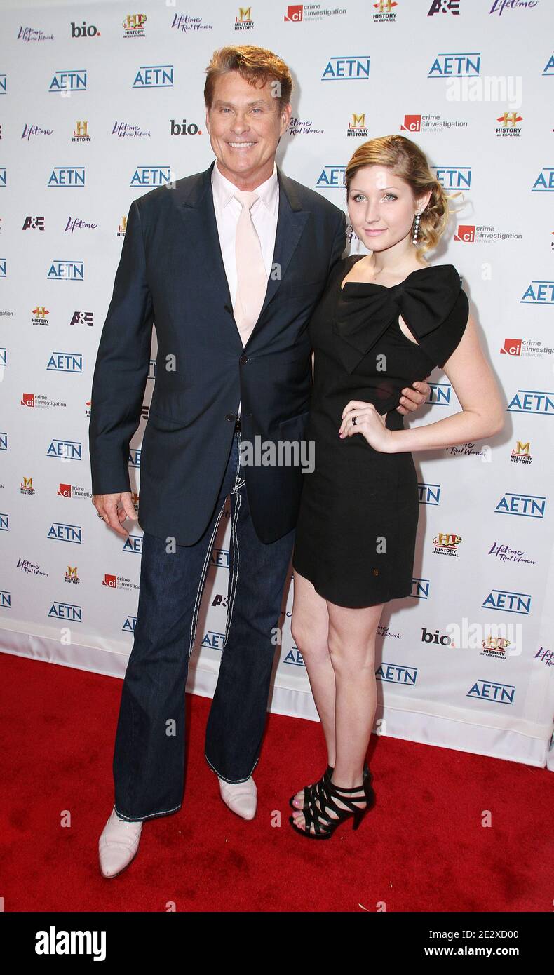 David Hasselhoff and daughter Taylor Hasselhoff arriving for the A&E ...