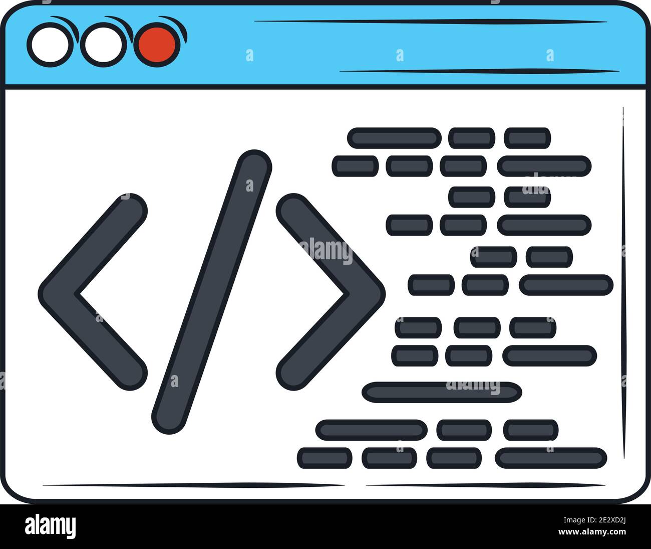 web development code language app creation digital software vector ...