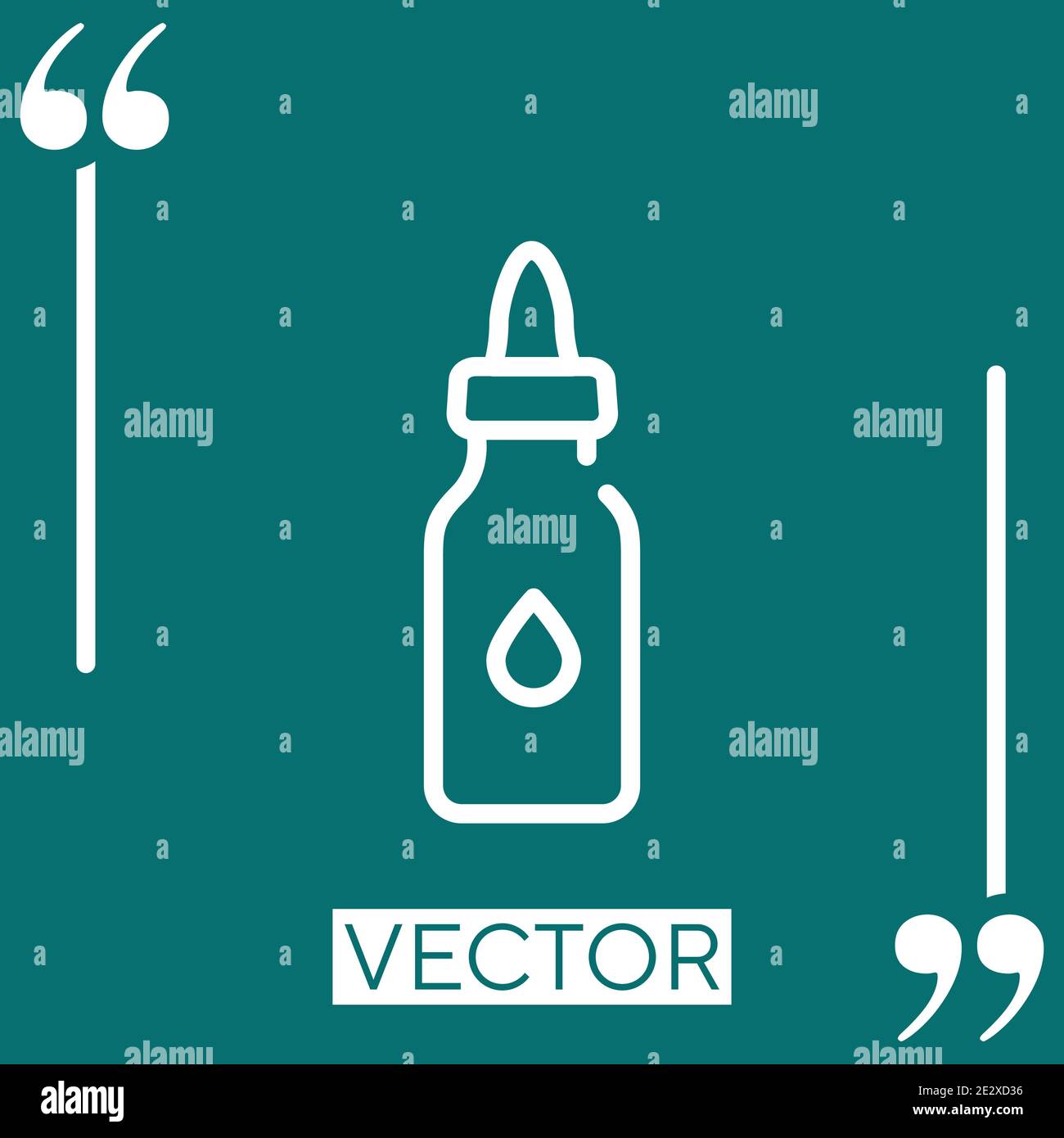 oil bottle vector icon Linear icon. Editable stroke line Stock Vector ...
