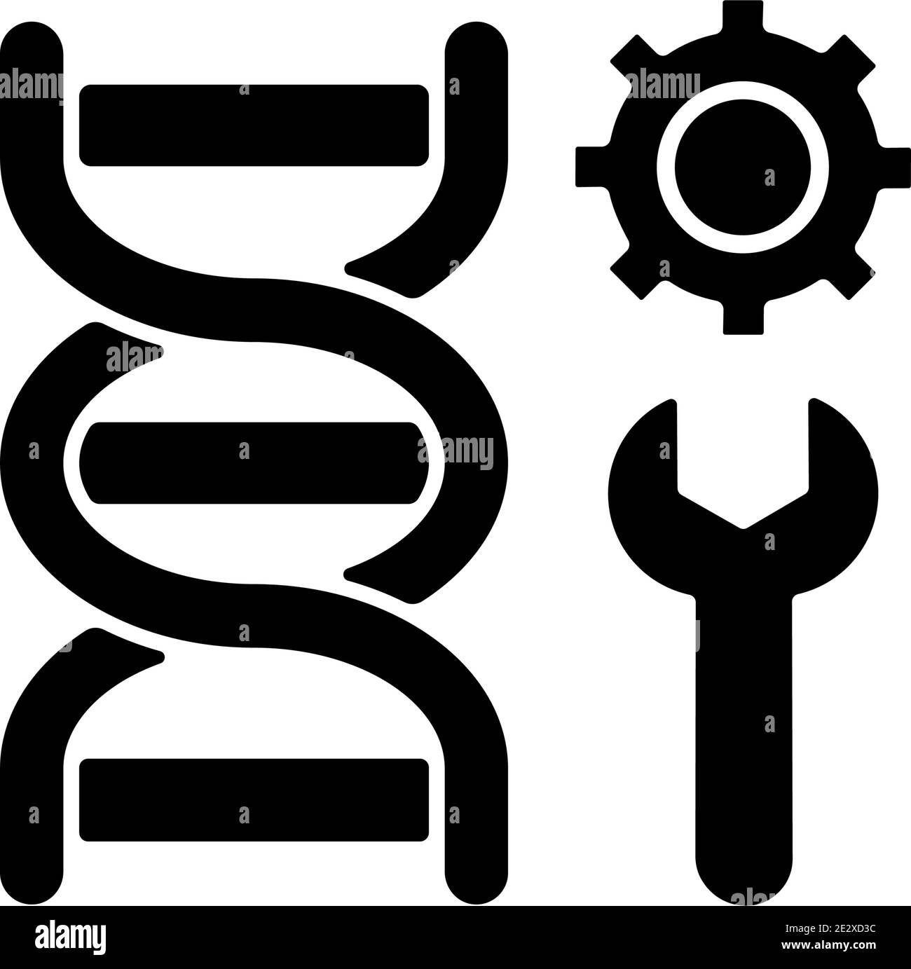 Genetic engineering icon simple Cut Out Stock Images & Pictures - Alamy