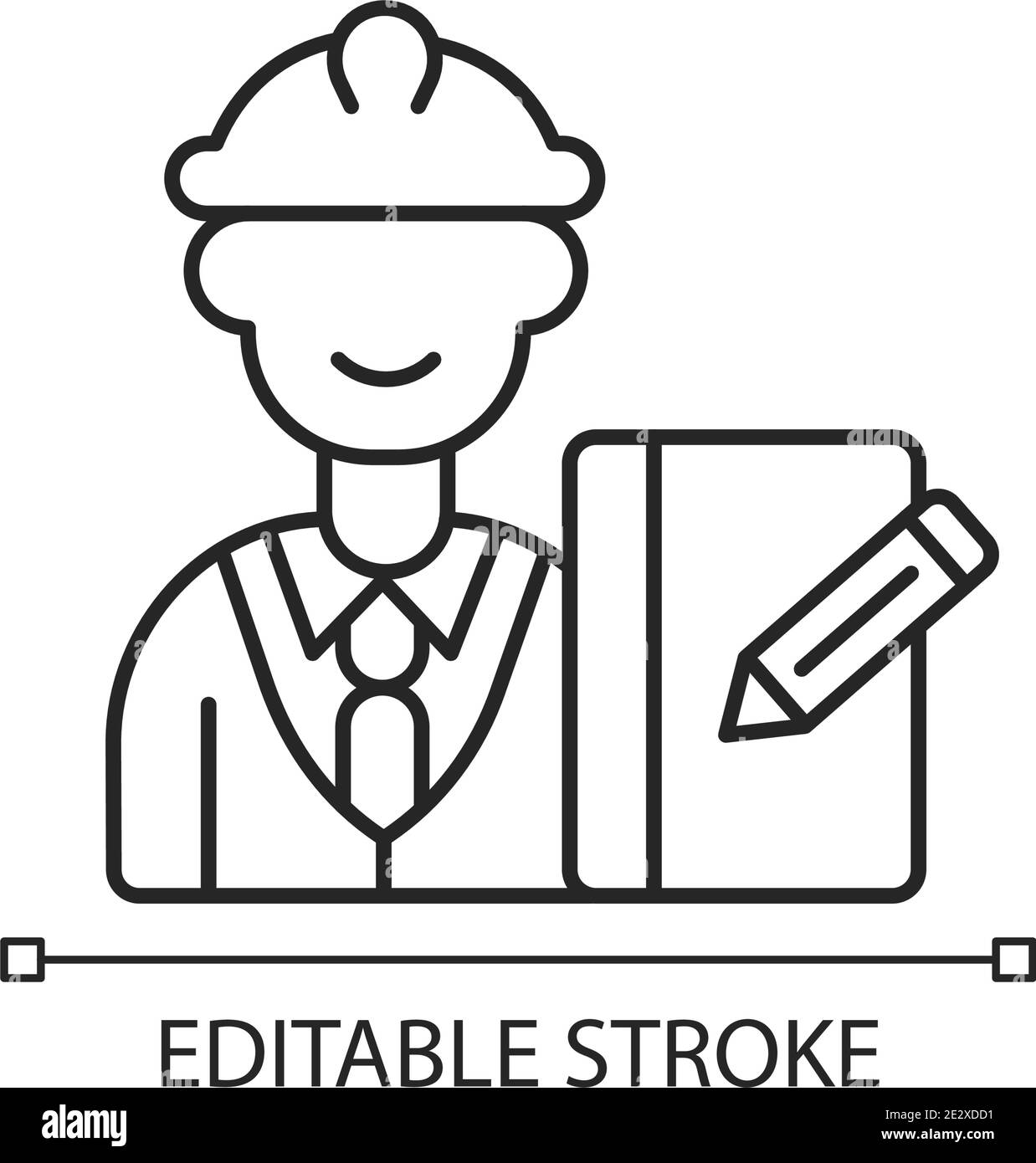 Supervisor linear icon Stock Vector Image & Art - Alamy