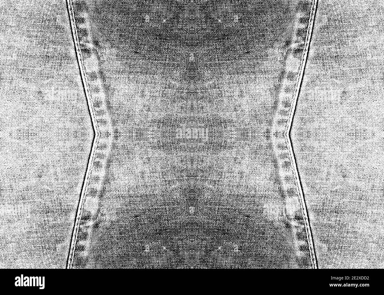 Denim fabric texture seams Black and White Stock Photos & Images - Alamy