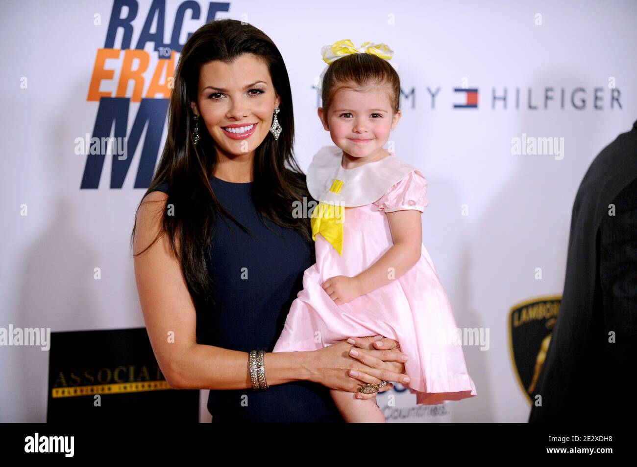 Ali Landry and daughter Estela arriving for the 17th Annual Race To ...