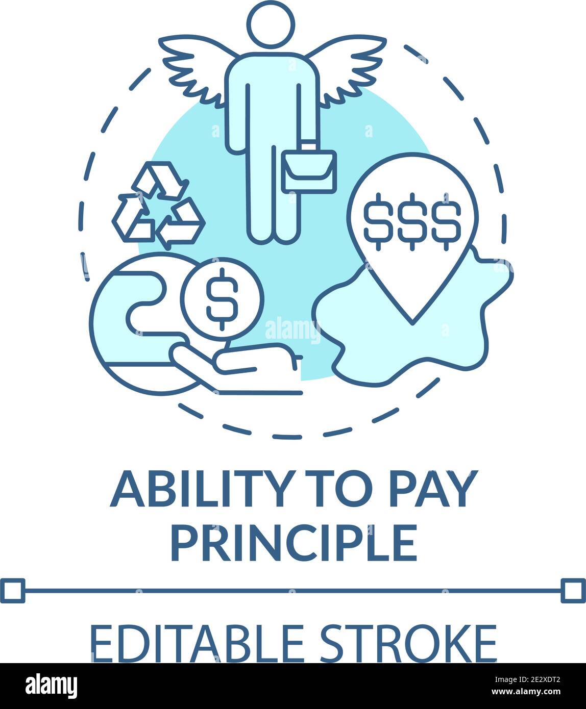 Ability to pay principle concept icon Stock Vector Image & Art - Alamy