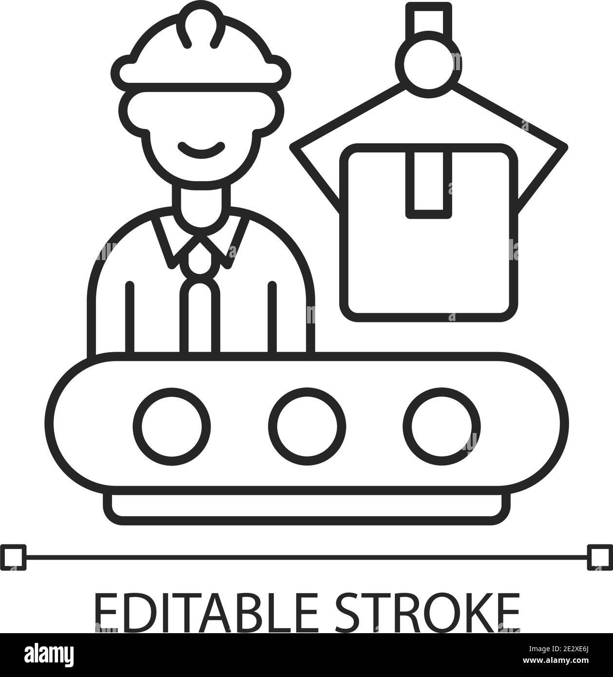 Production department linear icon Stock Vector Image & Art - Alamy