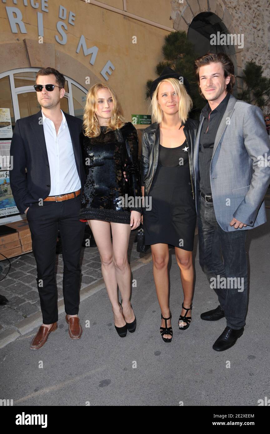 Diane Kruger, Joshua Jackson and Gaspard Ulliel attend the Chanel ...