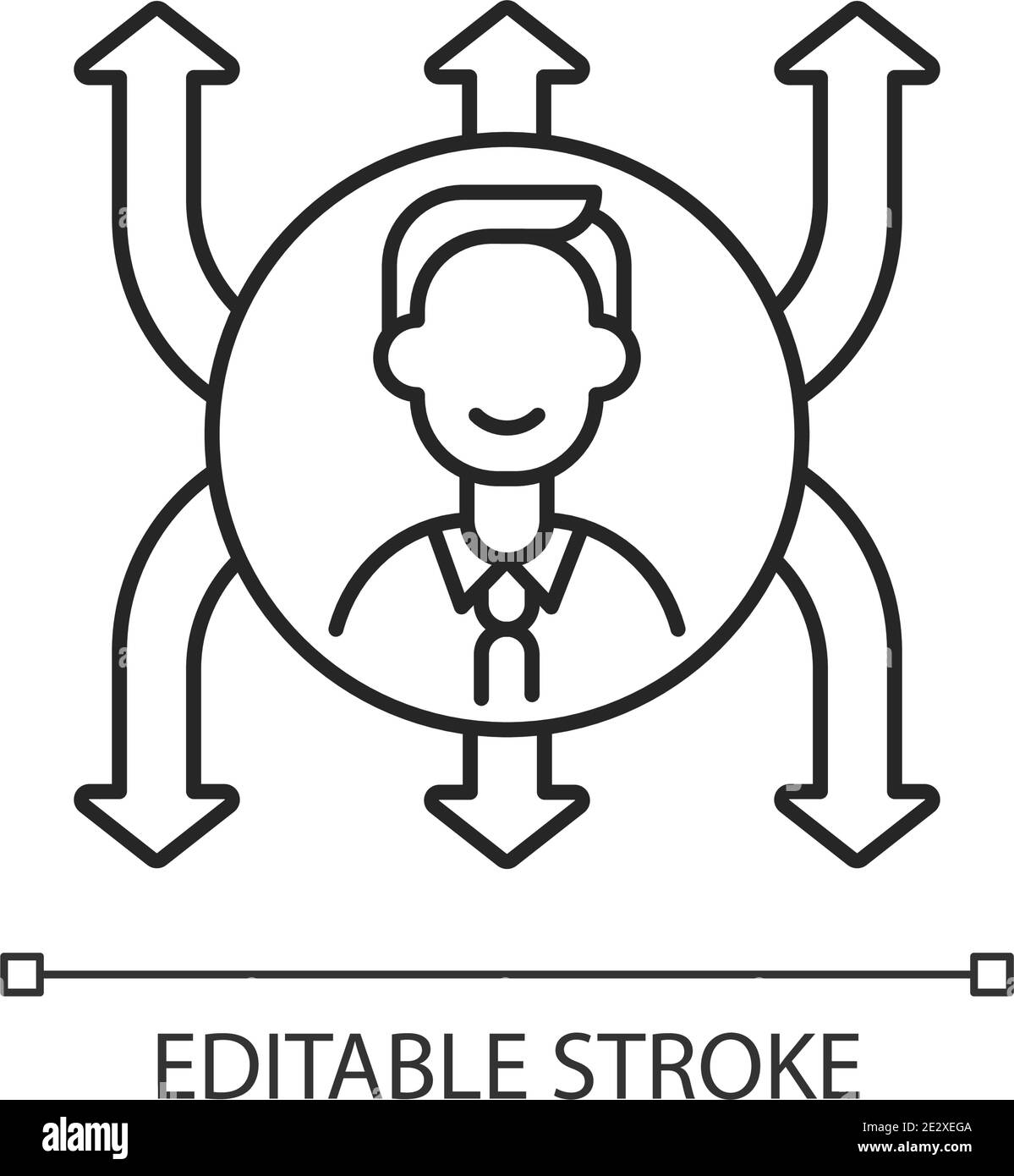 Flexibility linear icon Stock Vector Image & Art - Alamy