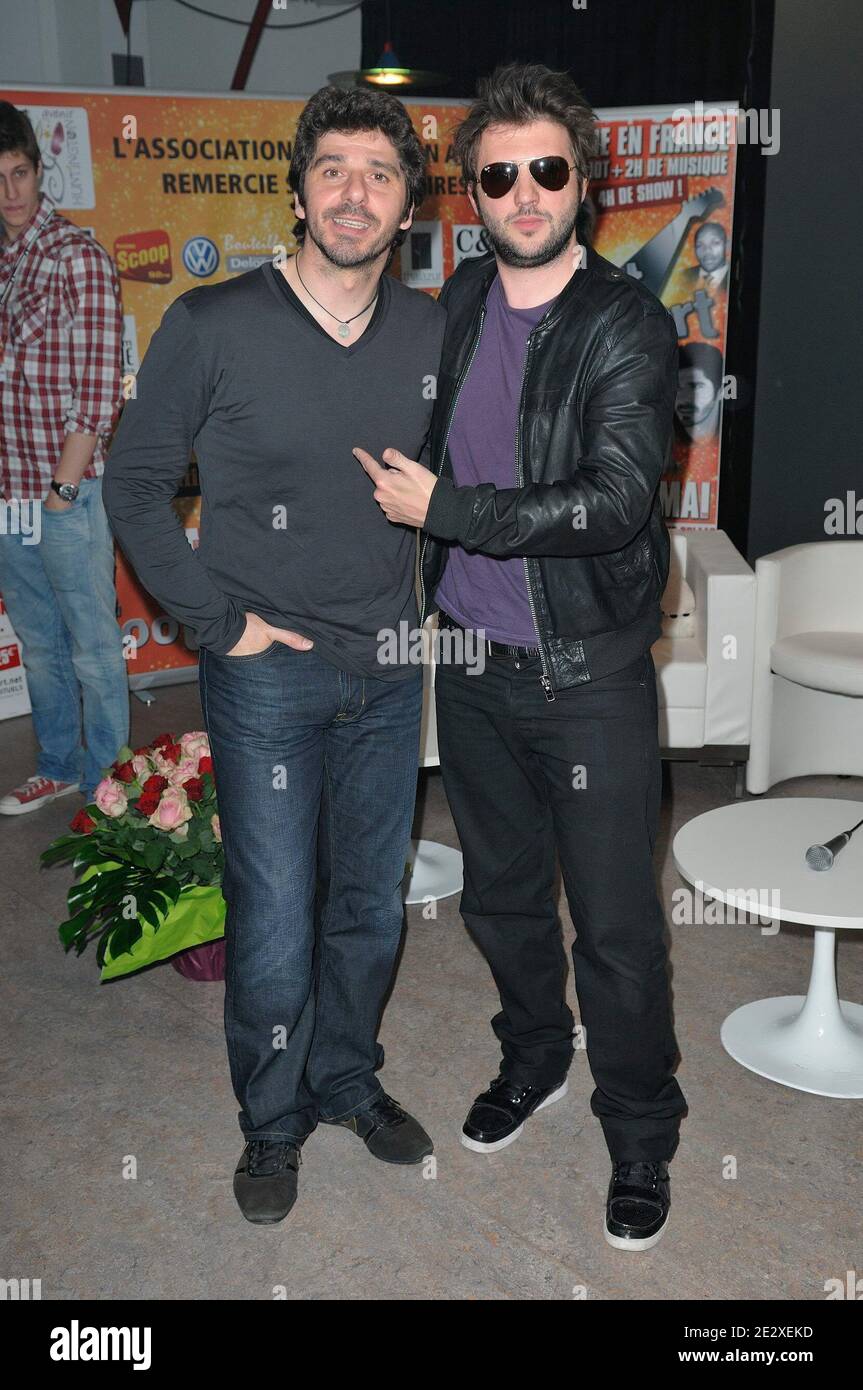 Helmut Fritz and Patrick Fiori attending the 'Foot Concert' organized ...