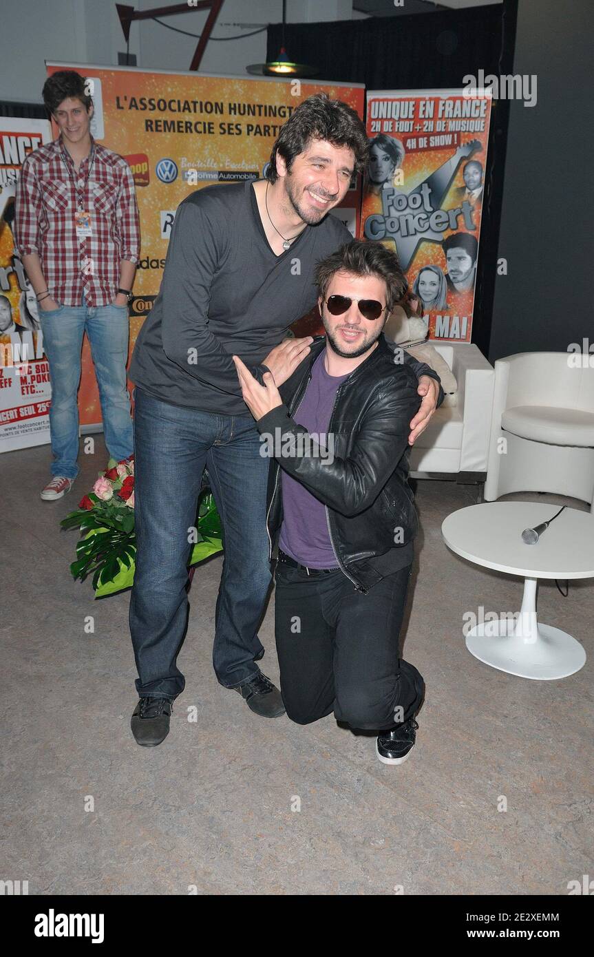 Helmut Fritz and Patrick Fiori attending the 'Foot Concert' organized ...