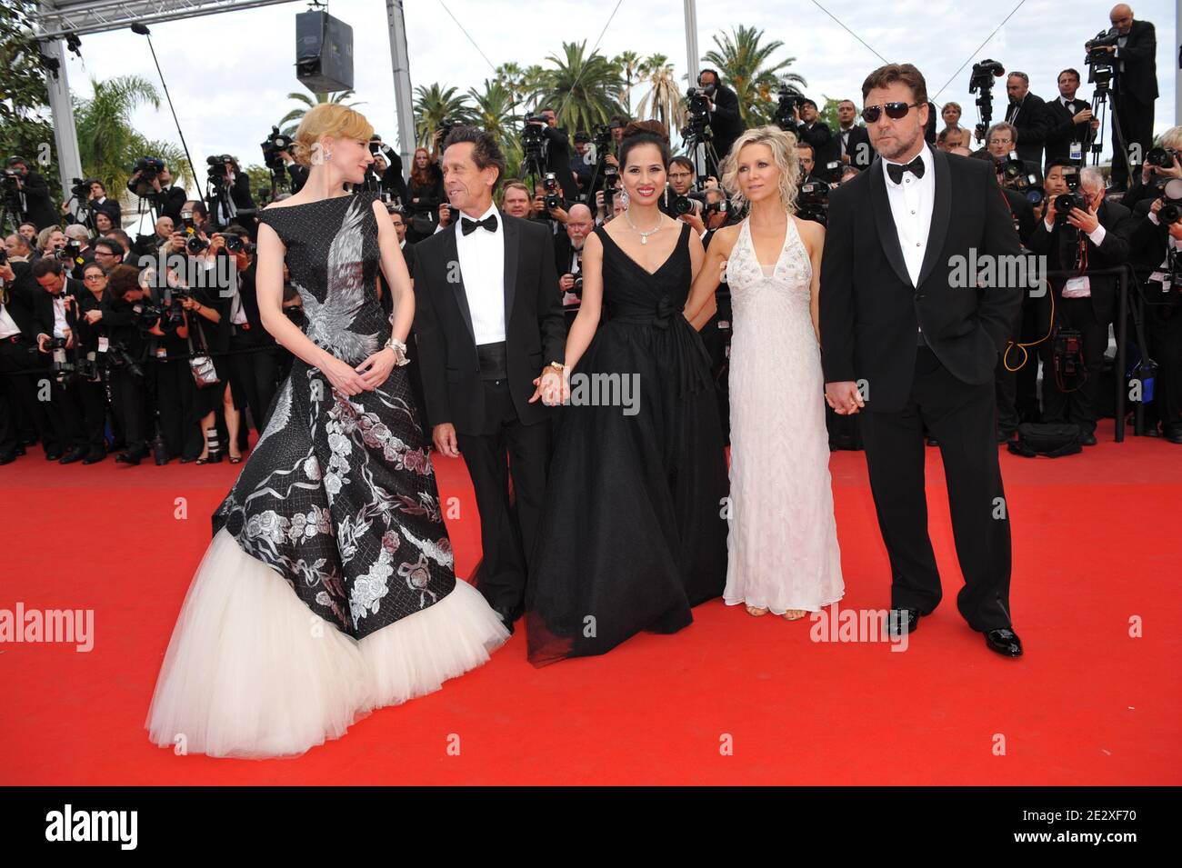 Cate Blanchett, Brian Grazer, Russell Crowe and wife Danielle Spencer ...