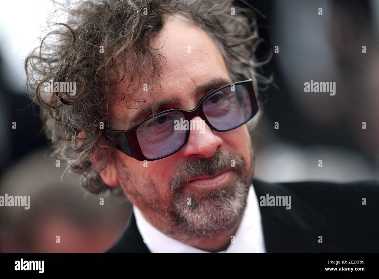 Tim Burton arriving at the premiere of Ridley Scott's Robin Hood ...