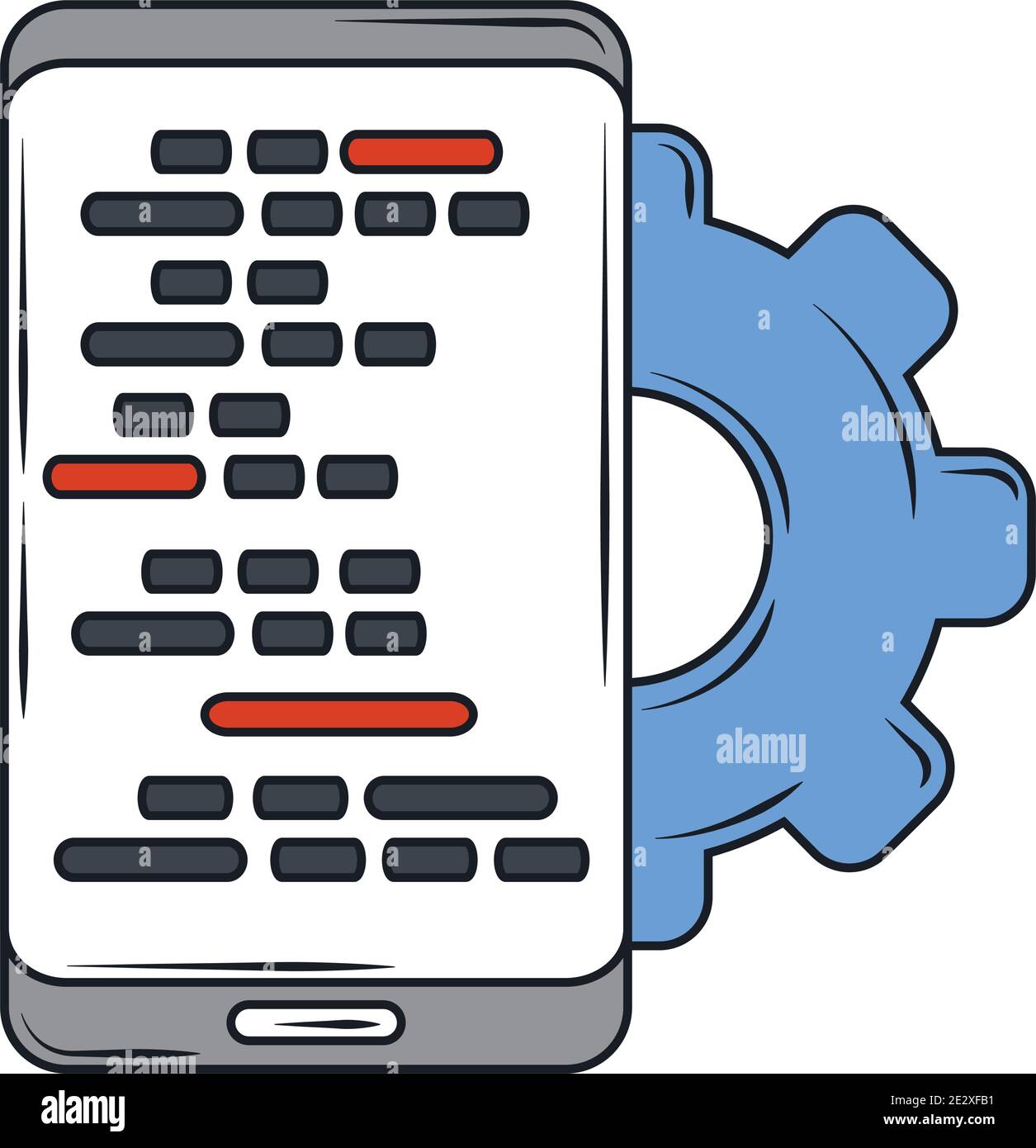 web development, smartphone app creation digital software vector ...