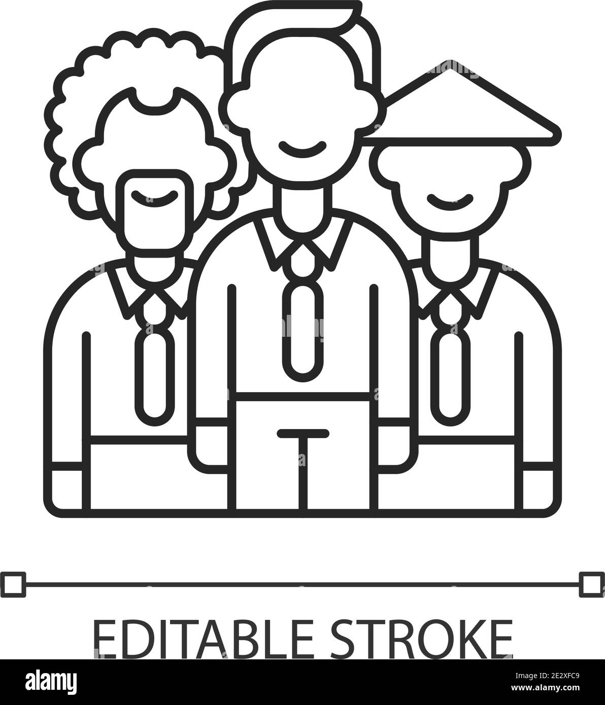 Diversity linear icon Stock Vector Image & Art - Alamy