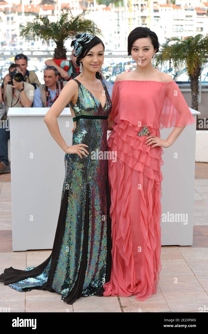"Chinese actress Li Feier and Chinese actress Fan Bingbing pose during ...