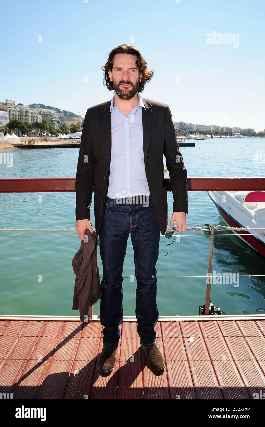 EXCLUSIVE - Frederic Beigbeder poses on the Majesty Beach during the ...