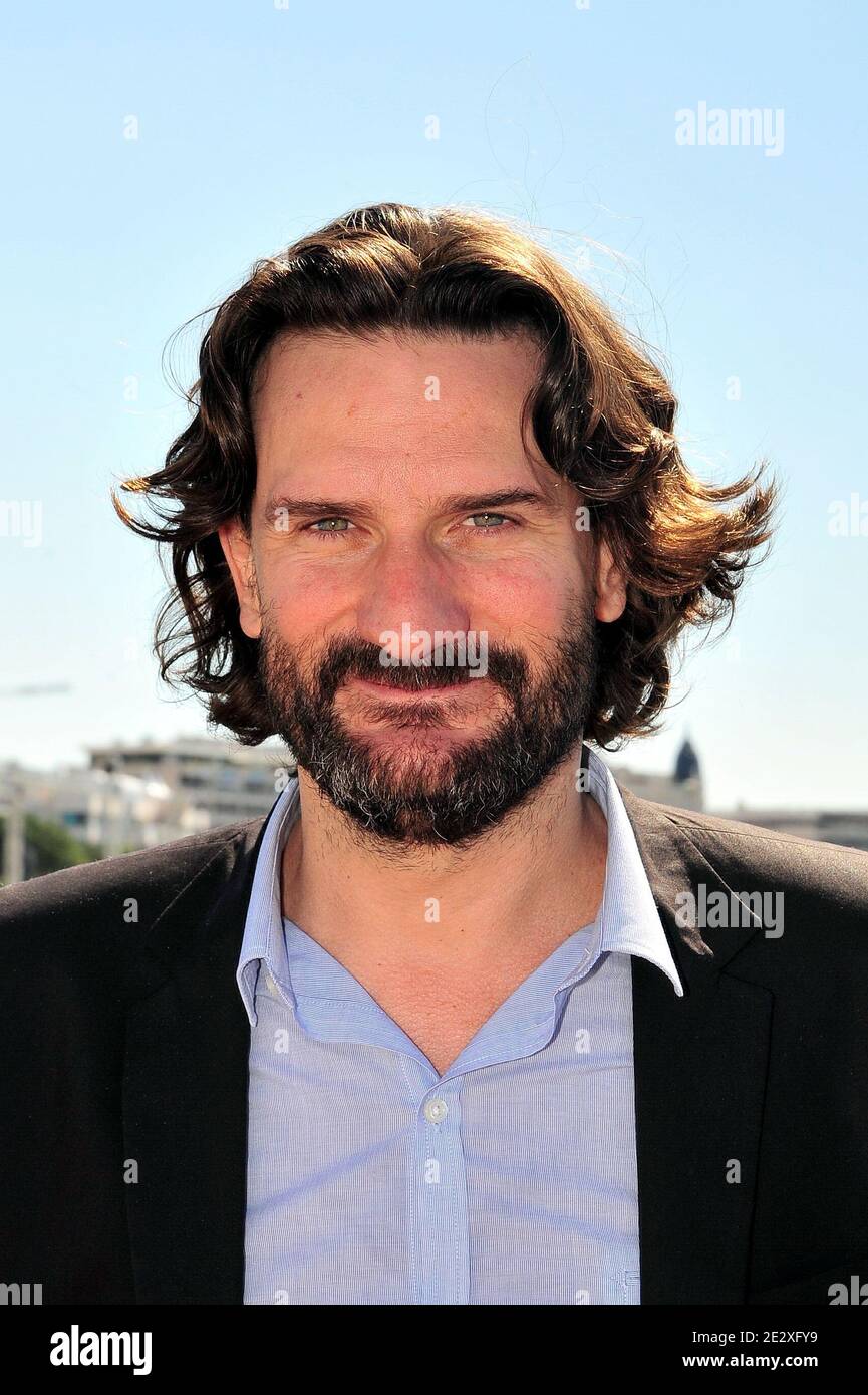 EXCLUSIVE - Frederic Beigbeder poses on the Majesty Beach during the ...