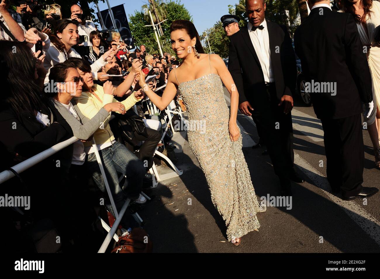 Eva Longoria arriving at the premiere of On Tour (Tournee) during the ...