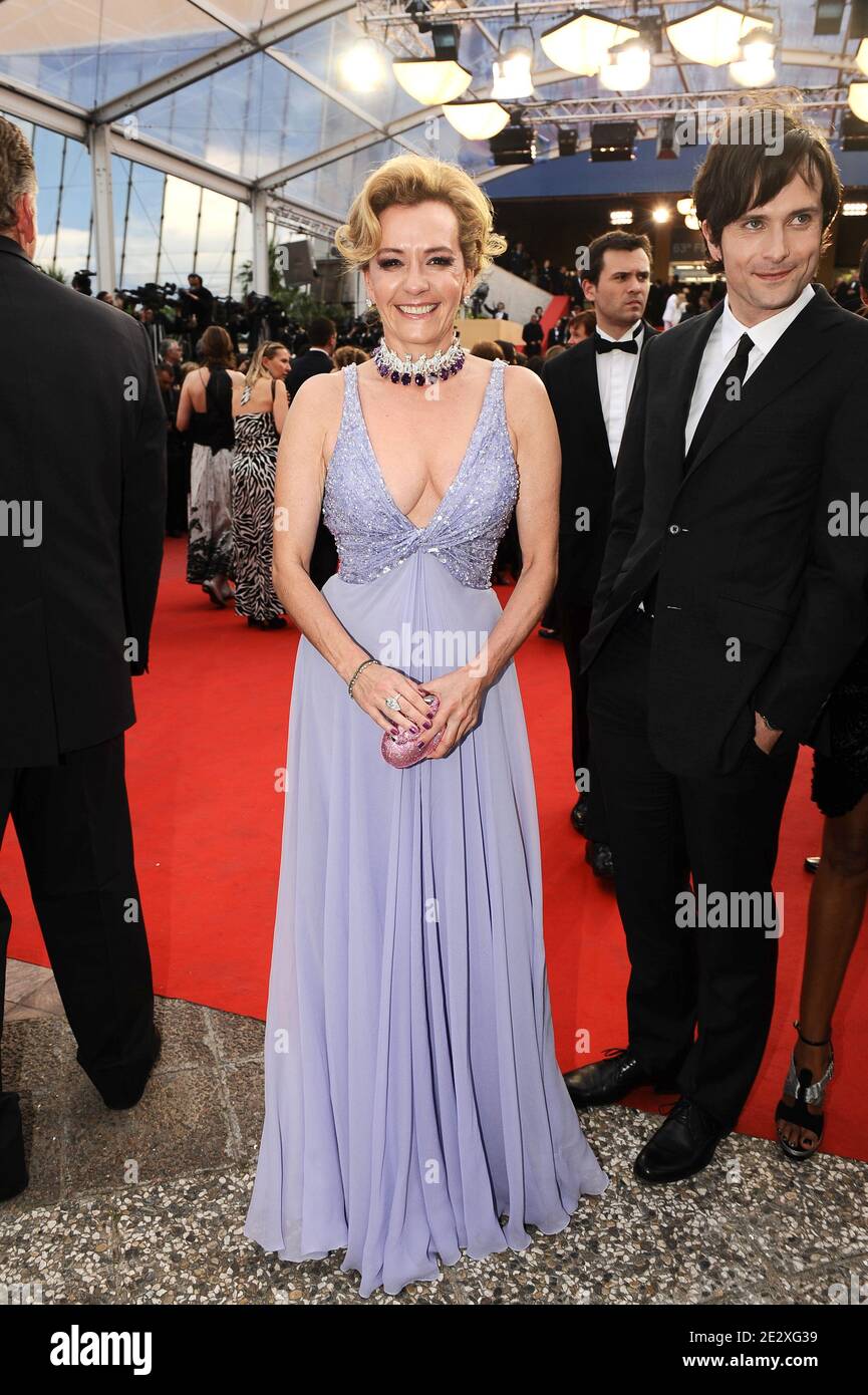 Caroline Gruosi-Scheufele arriving at the premiere of On Tour (Tournee ...
