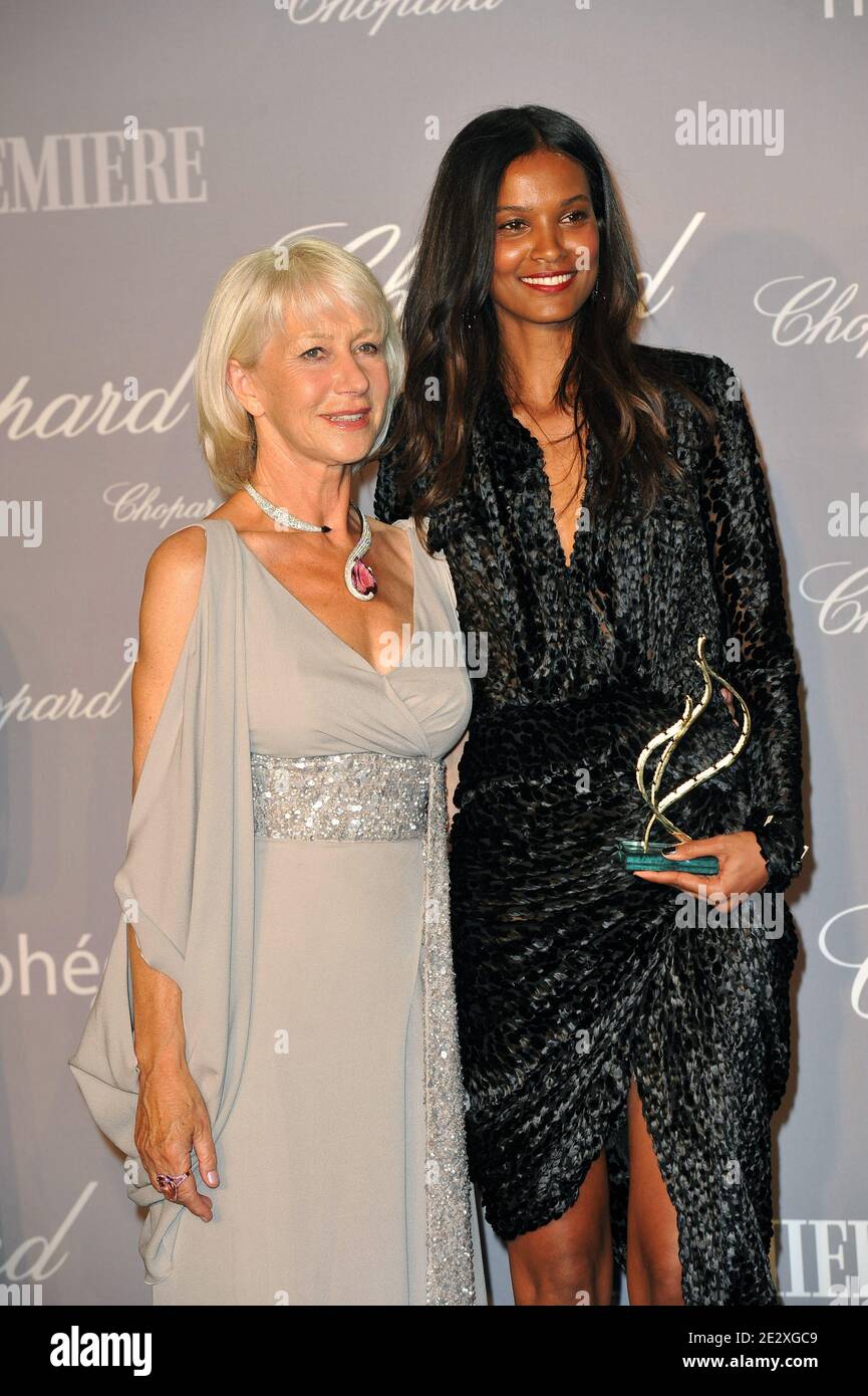Helen Mirren and Liya Kebede (winner of the Trophy Chopard 2010 ...