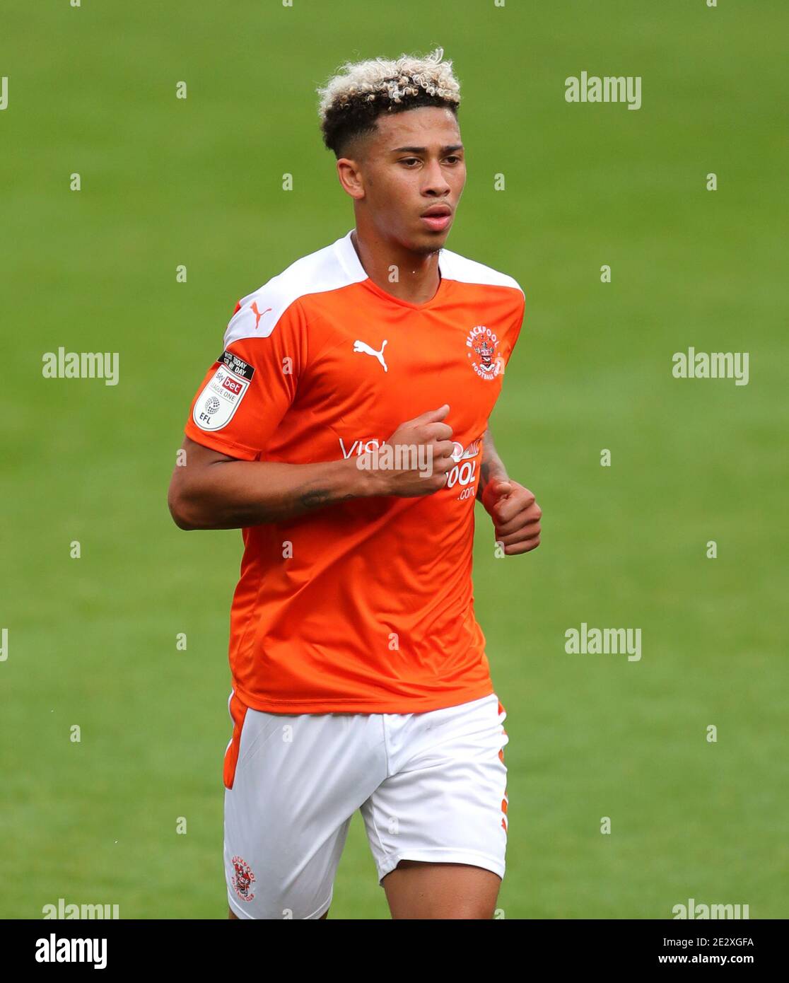 Jordan Lawrence-Gabriel, Blackpool Stock Photo - Alamy