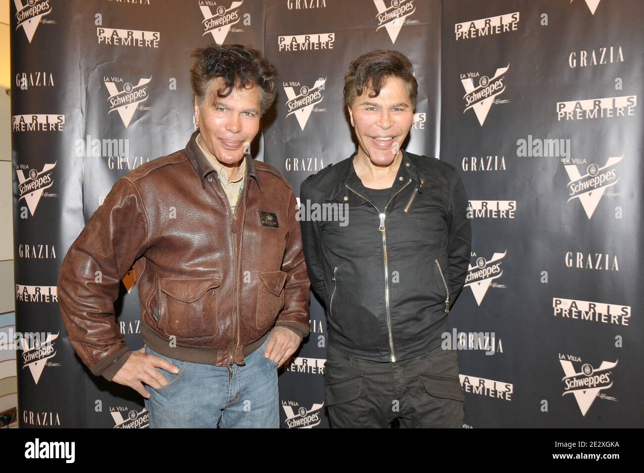 Igor and Grichka Bogdanov arriving for the Paris Premiere Party held at ...