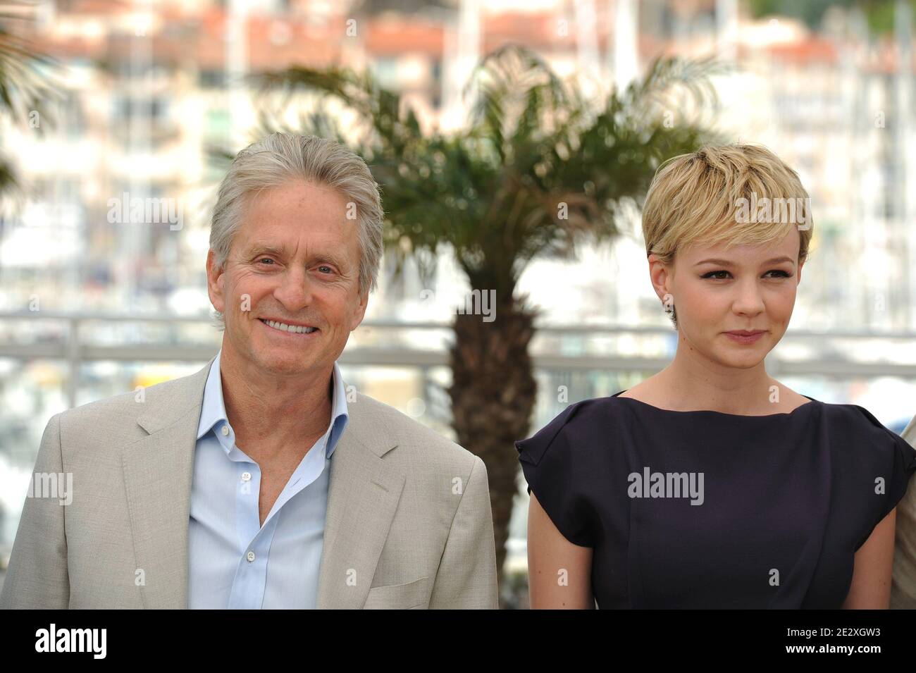 Michael Douglas and Carey Mulligan attending the Wall Street: Money ...