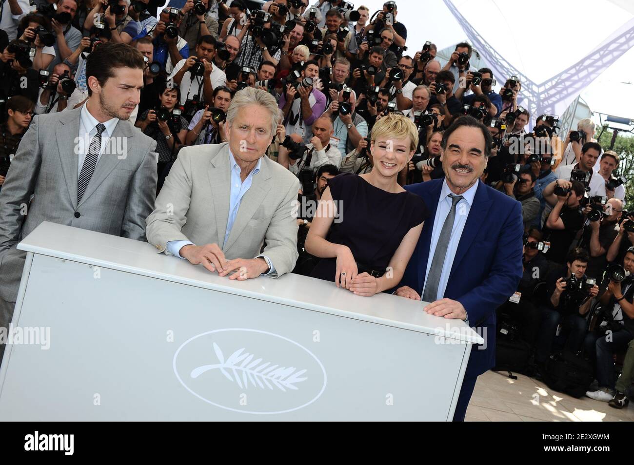 Shia LaBeouf, Michael Douglas, Carey Mulligan and Oliver Stone ...