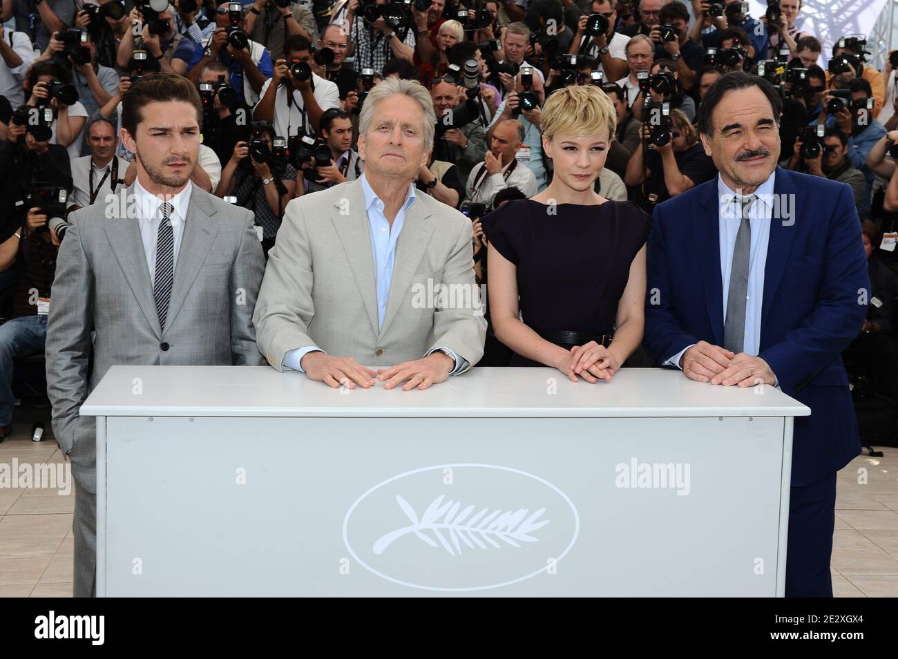 Shia LaBeouf, Michael Douglas, Carey Mulligan and Oliver Stone ...