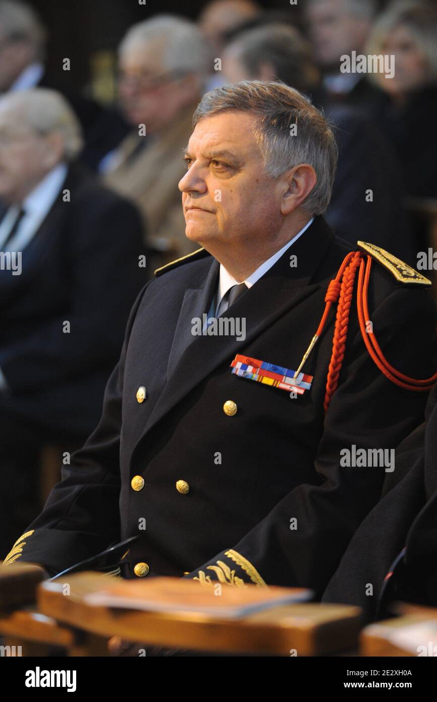 Newly appointed prefect Christian Lambert attends a mass marking the ...