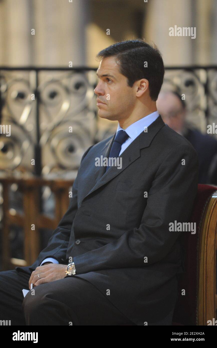 Duke of Anjou, Louis de Bourbon attends a mass marking the 400th year ...