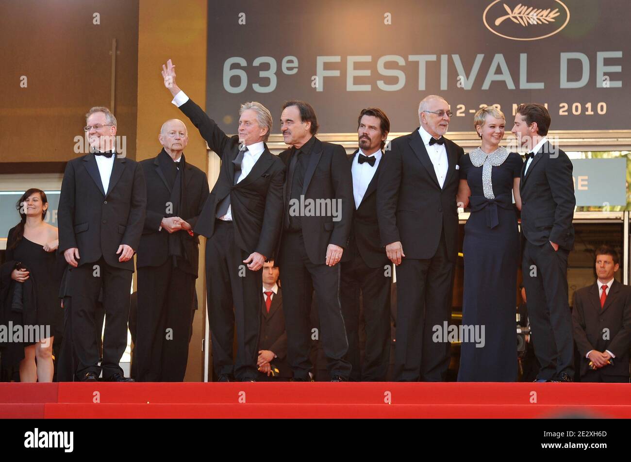 Actors Shia LaBeouf, Michael Douglas, Frank Langella, Josh Brolin ...