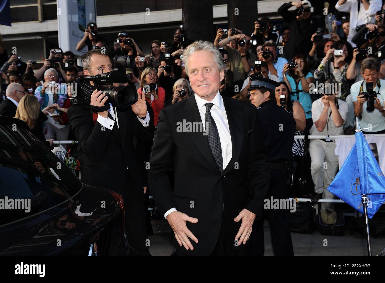 Michael Douglas arriving to the screening of Oliver Stone's 'Wall ...