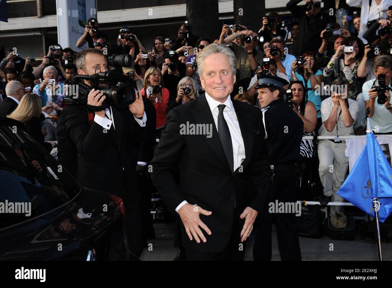 Michael Douglas arriving to the screening of Oliver Stone's 'Wall ...