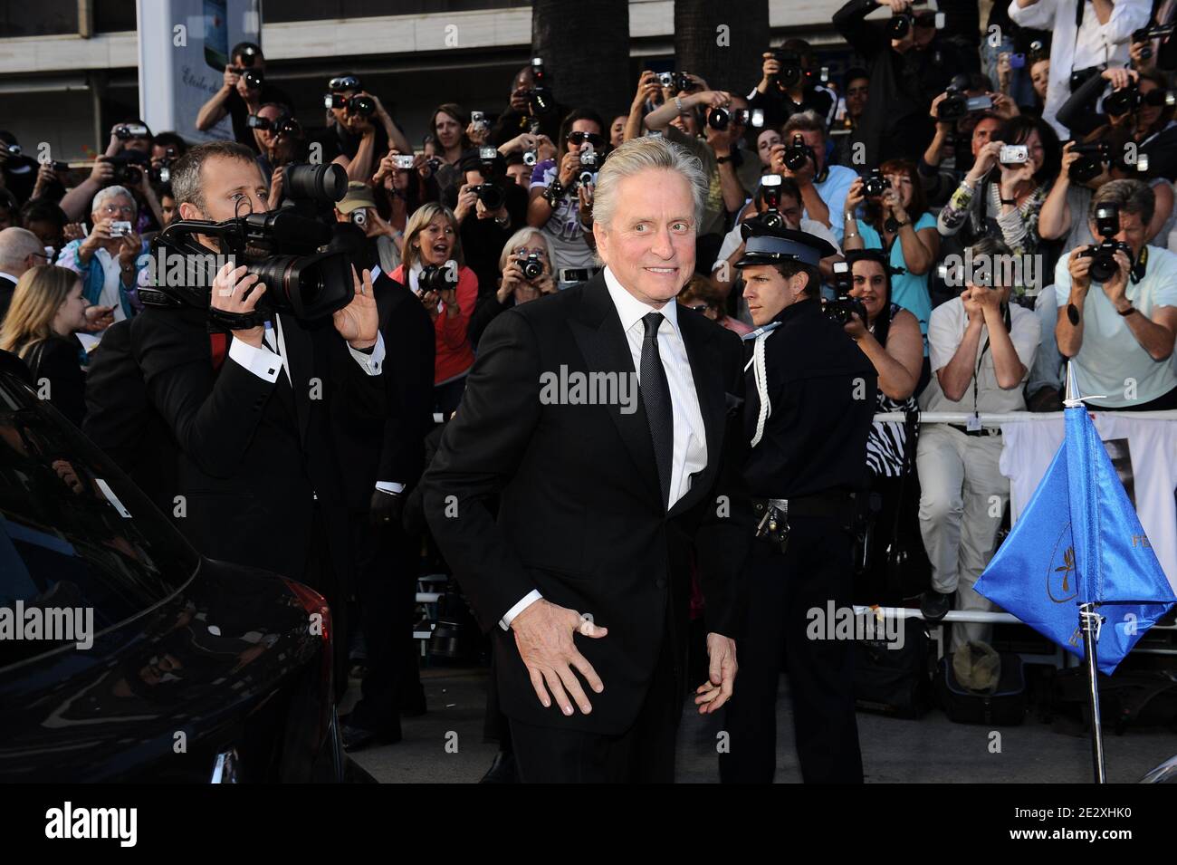 Michael Douglas arriving to the screening of Oliver Stone's 'Wall ...