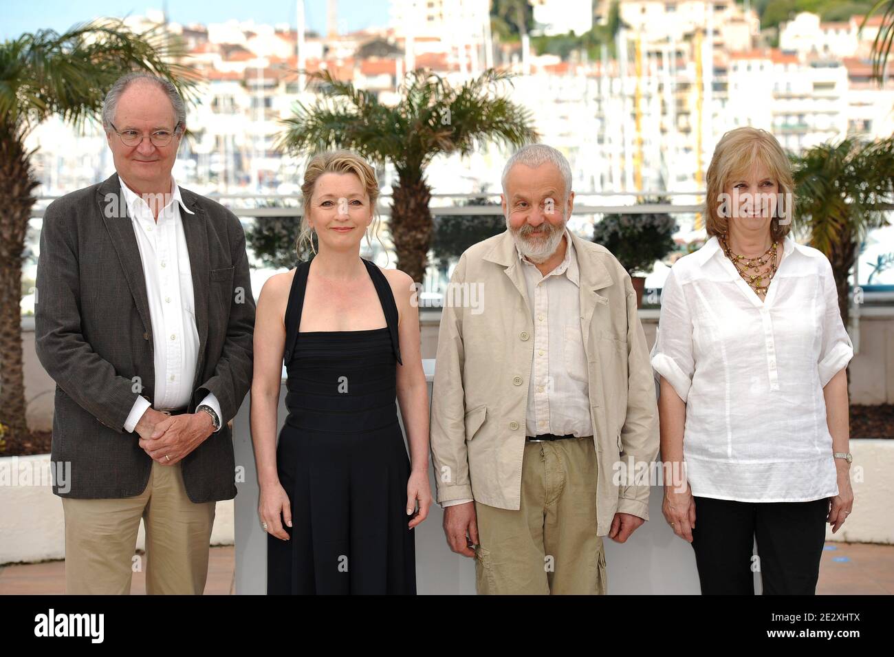 Jim Broadbent, Lesley Manville, Mike Leigh, Ruth Sheen attending the ...