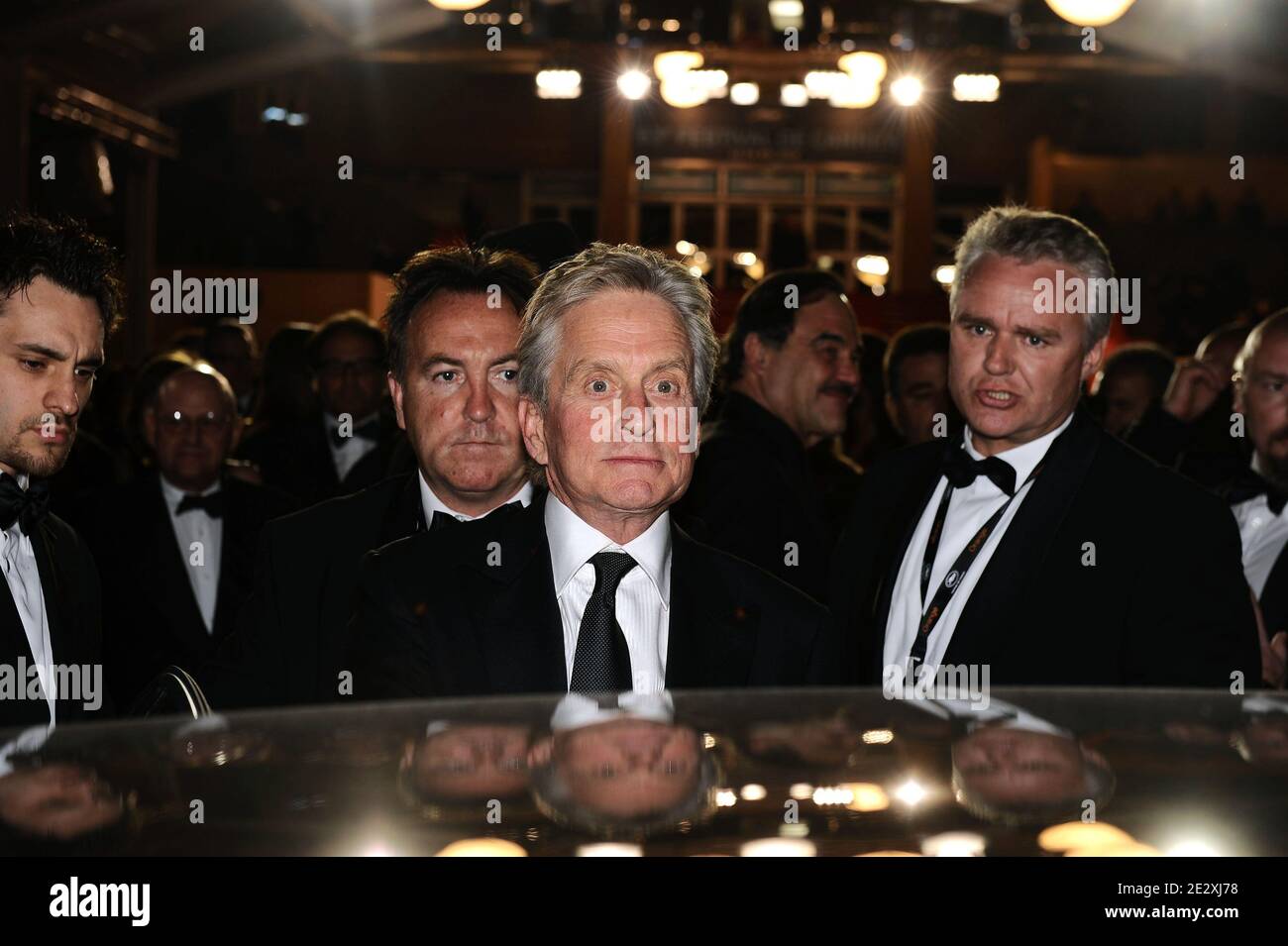 Michael Douglas leaving the screening of 'Wall Street: Money Never ...