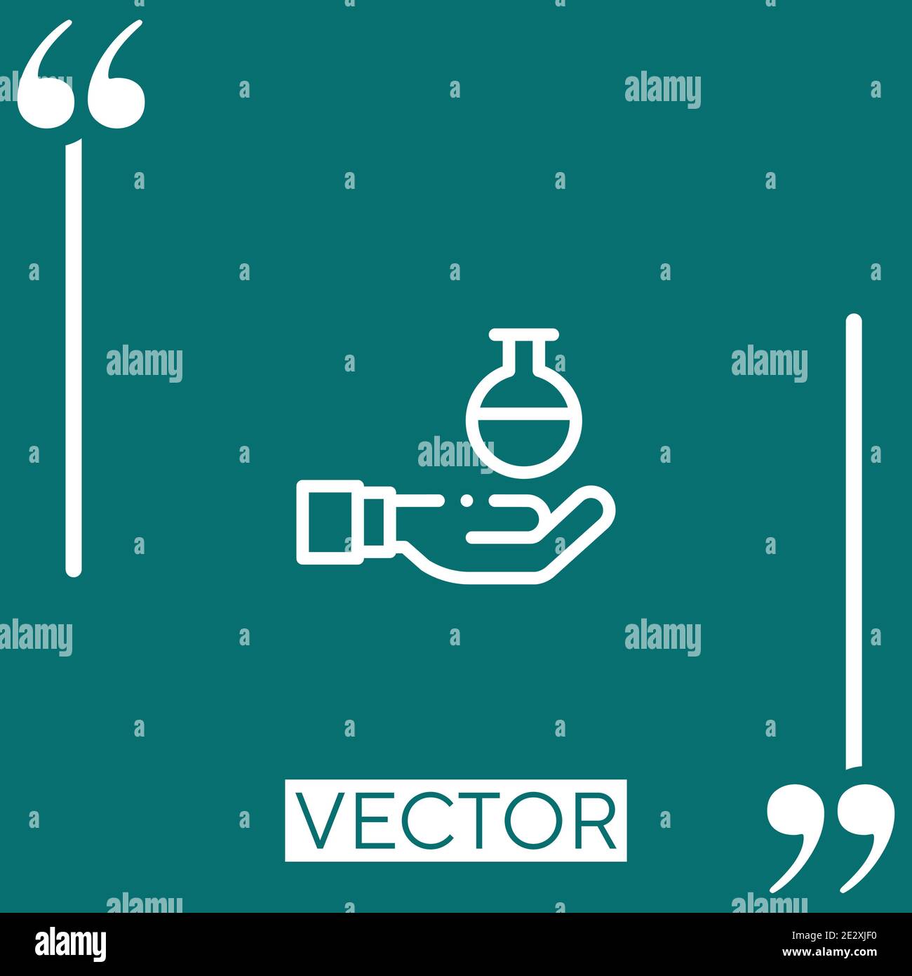 laboratory vector icon Linear icon. Editable stroke line Stock Vector ...