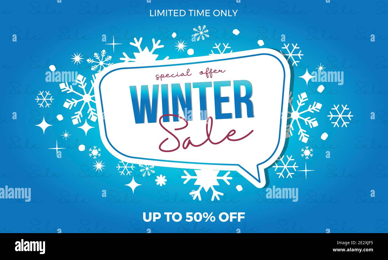 Winter offer text on Stock Vector Images - Alamy