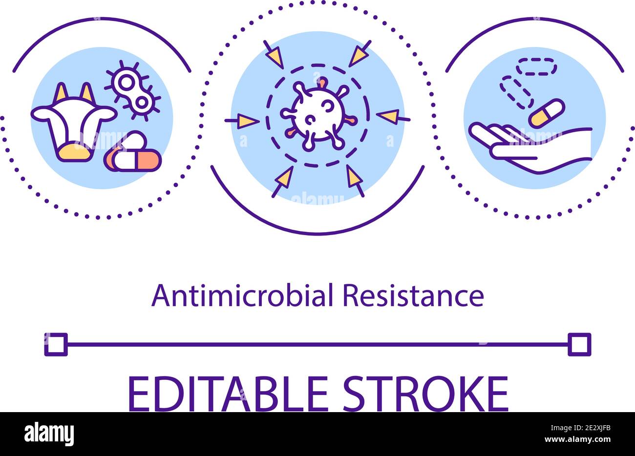 Antibiotic drug resistance Stock Vector Images - Alamy