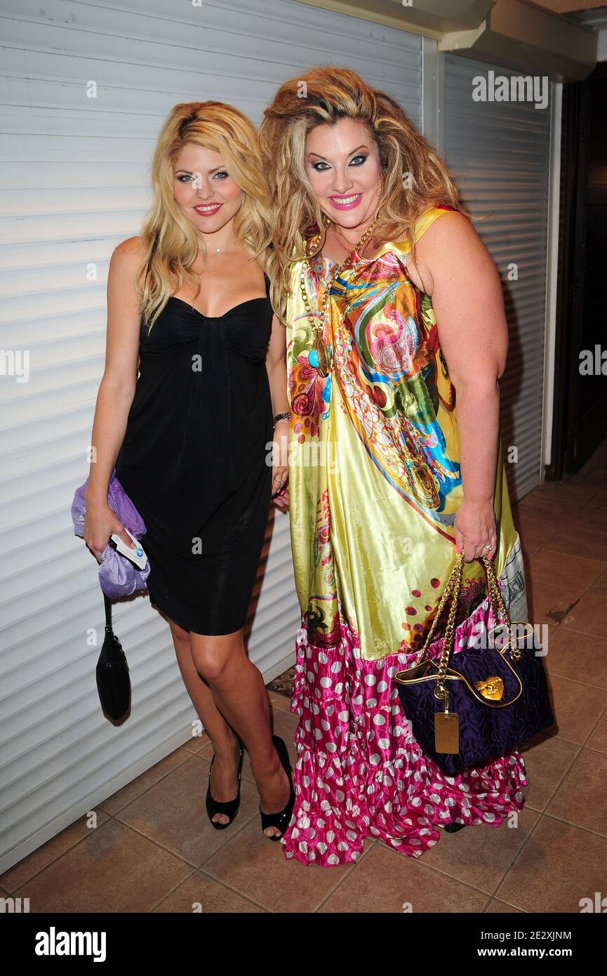 Celine Durand and Velvet d'Amour attending the Gala party held at the ...