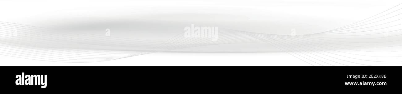 White vector background with wavy lines and dots - illustration Stock ...