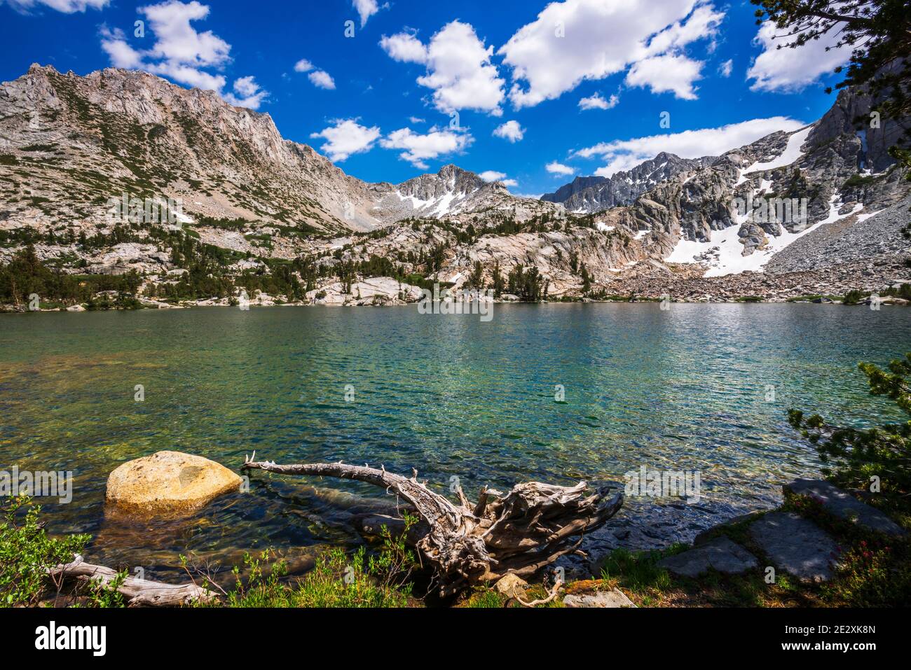Treasure Lake under the Sierra Crest, John Muir Wilderness, Sierra ...