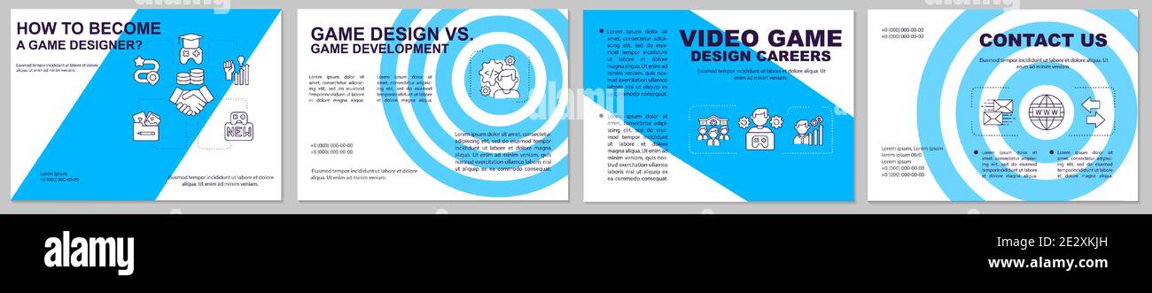 Game designer job brochure template Stock Vector Image & Art - Alamy