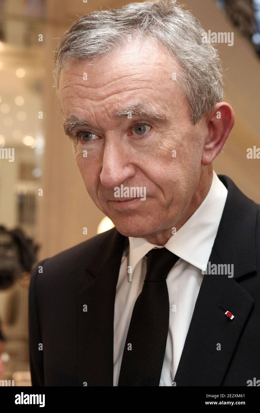 LVMH CEO Bernard Arnault attends the Inauguration of the space Dior in ...
