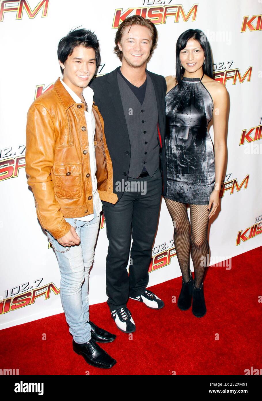 BooBoo Stewart, Tinsel Korey, and Michael Welch arriving for KIIS FM's ...