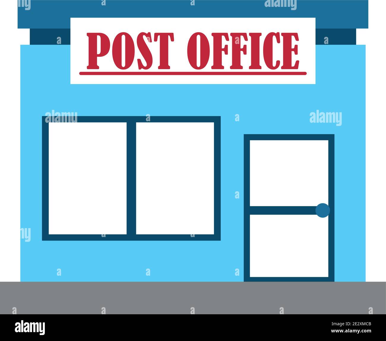 postal service, office courier delivery related vector illustration ...